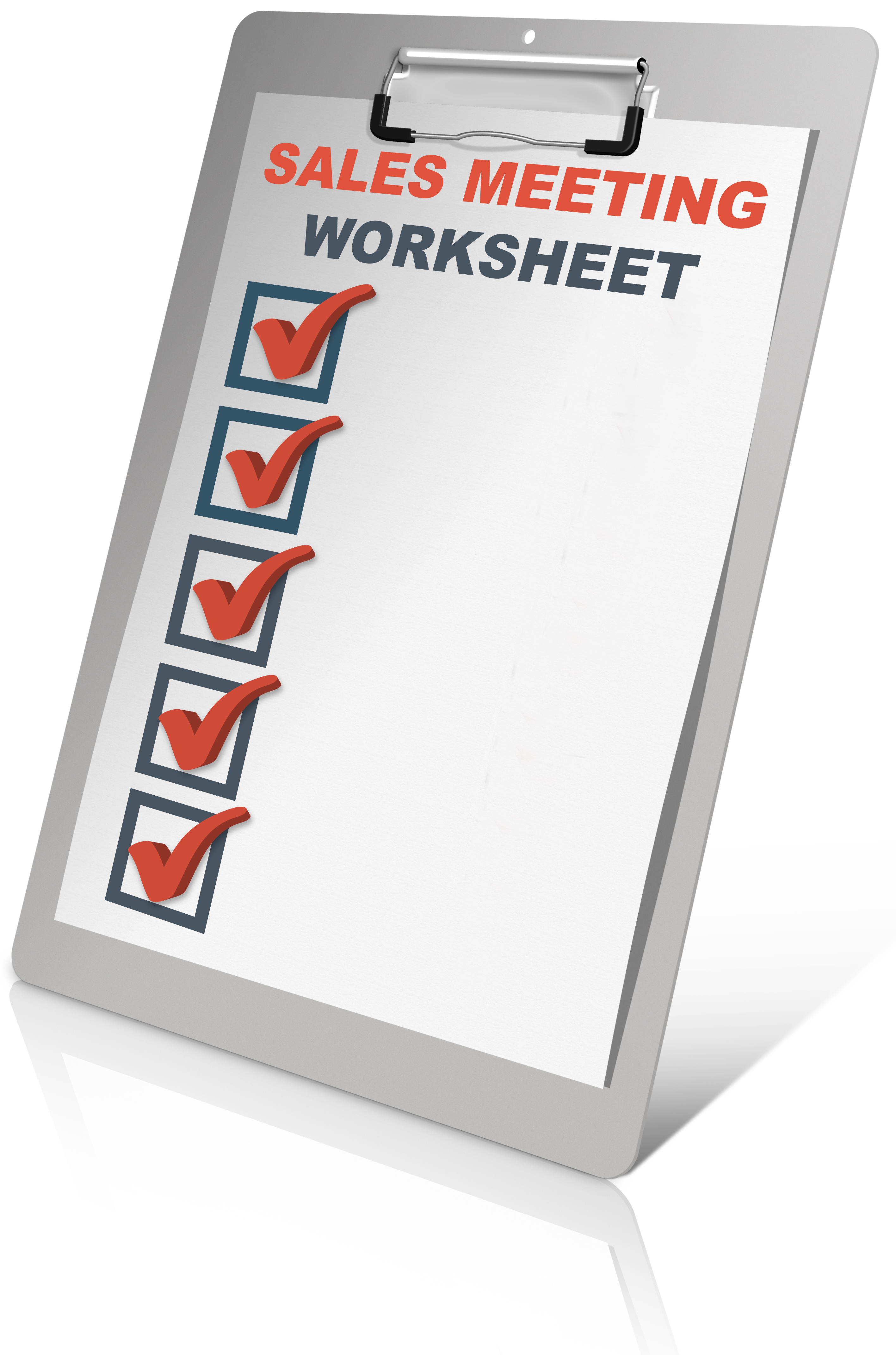 Sales Meeting Worksheet